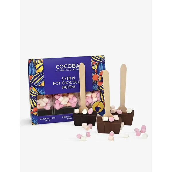 COCOBA Hot Chocolate Spoons With Marshmallows Set Of Three