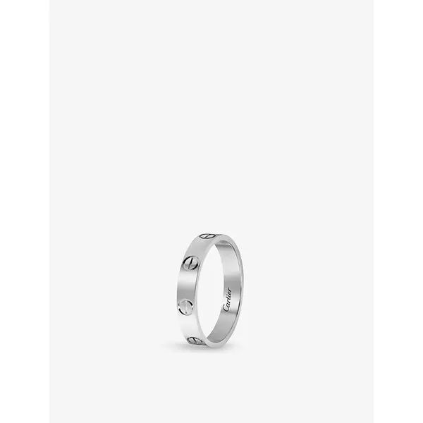 Cartier Love Mini 18ct White-gold Wedding Ring - Platinum