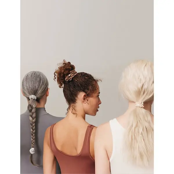 Slip Skinny Silk Scrunchies Pack Of 4 - Light Brown