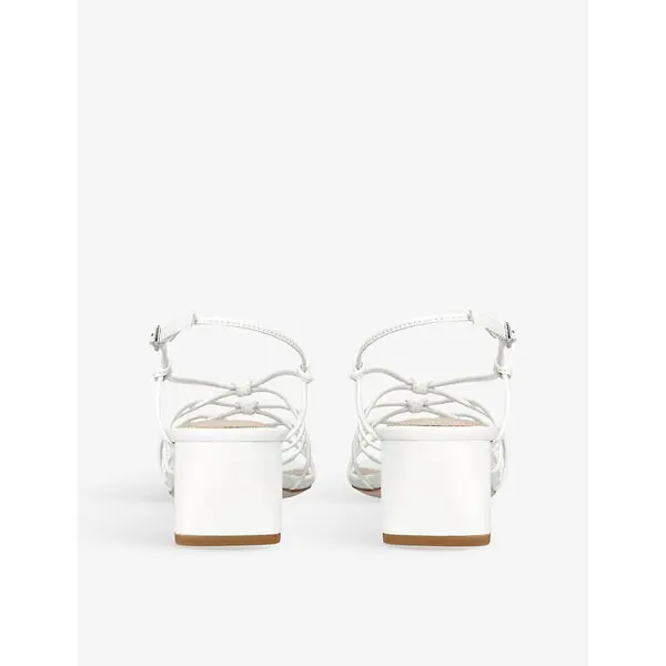 Paige Gianna Leather Heeled Sandals - White