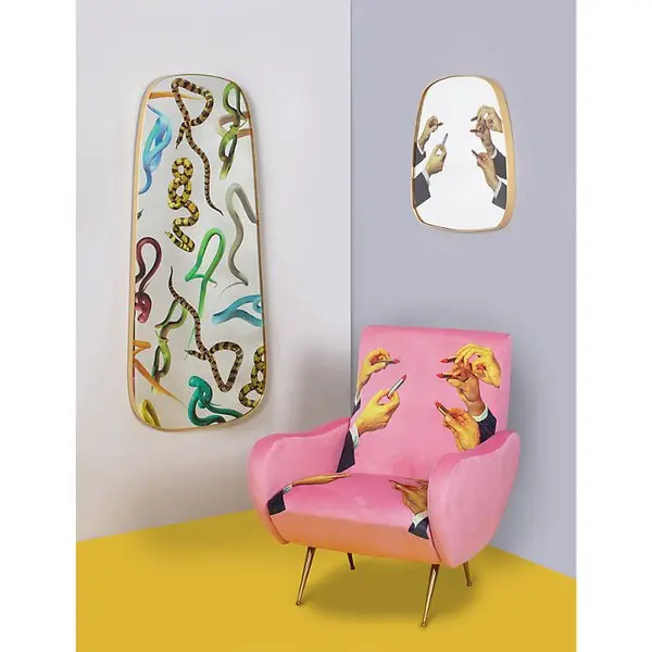 SELETTI X Toiletpaper Snakes Mirror 1.4m X 62cm