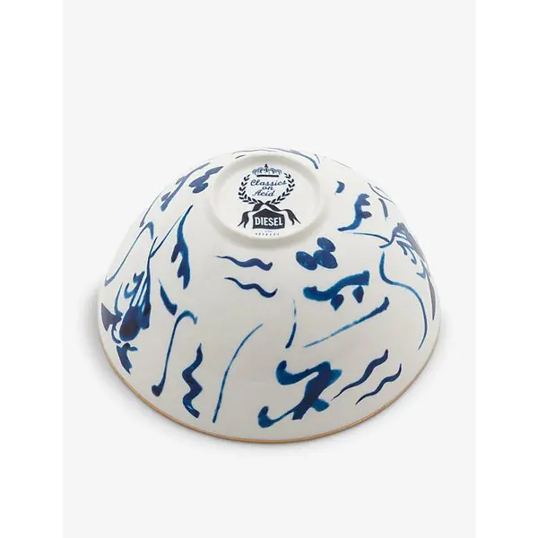 SELETTI Diesel Living With Classics On Acid Koi Porcelain Salad Bowl 18.3cm - One-color