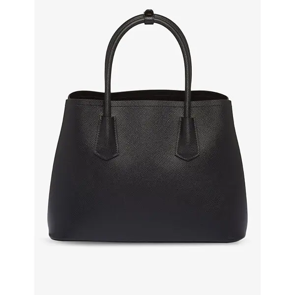 Prada Double Leather Top-handle Bag