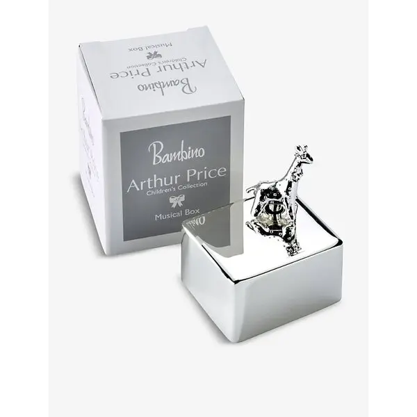 ARTHUR PRICE Giraffe Silver-plated Music Box 6.5cm X 5.5cm - Silver Plated