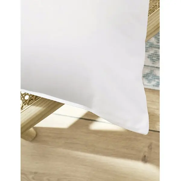 BRINKHAUS Blue Firm Cotton And Goose Feather Pillow