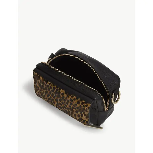 Whistles Bibi Leopard-printed Crossbody Bag