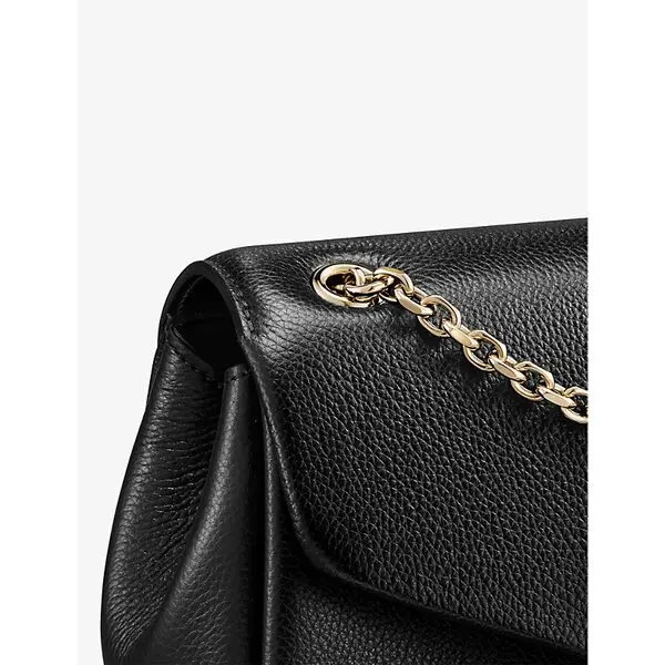 Cartier Panthère De Chain Mini Leather Cross-body Bag - Black