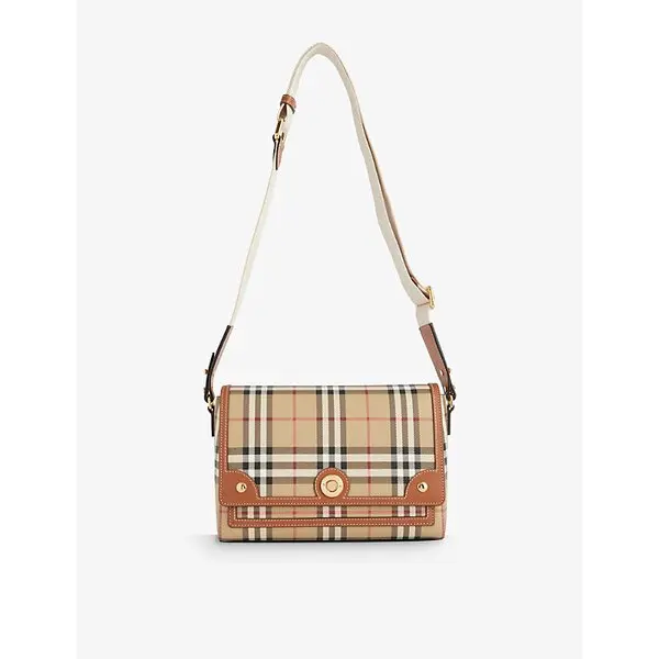 Burberry Check-print Flap Cross-body Bag - Briar Brown