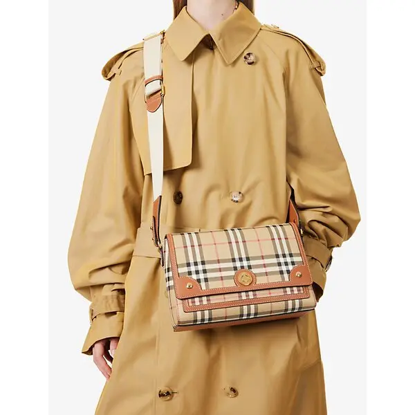 Burberry Check-print Flap Cross-body Bag - Briar Brown