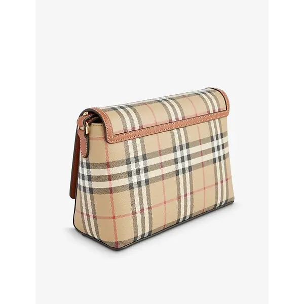 Burberry Check-print Flap Cross-body Bag - Briar Brown