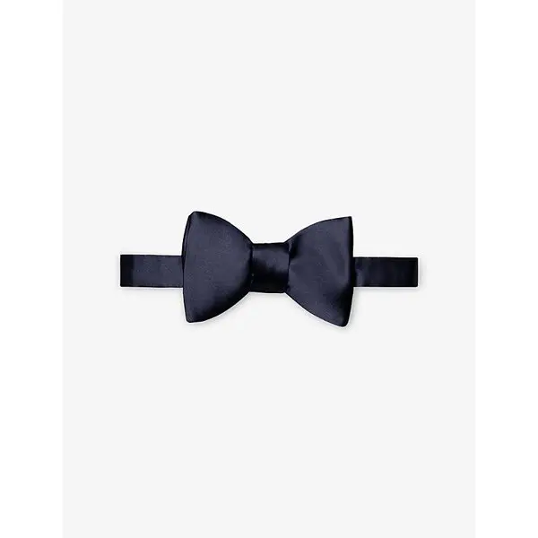 Eton Self-tied Silk Bow Tie - Dark Blue