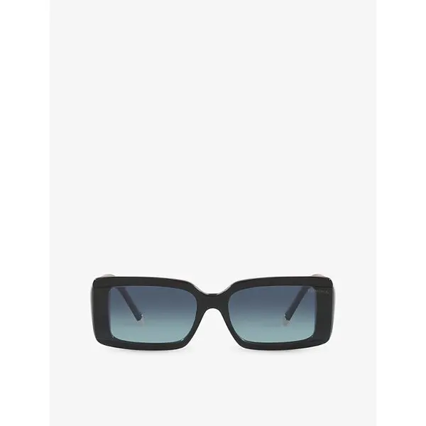 Tiffany & Co. Rectangle Frame Acetate Sunglasses - Black