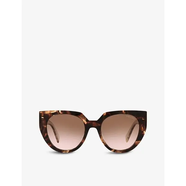 Prada Pr 14ws Cat-eye Sunglasses - Brown