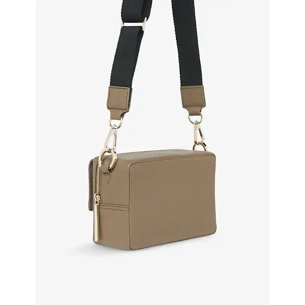 Whistles Bibi Leather Crossbody Bag - Khaki/olive