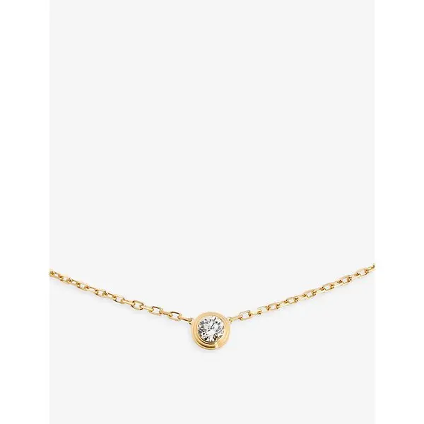 Cartier D'amour Large Yellow Gold Diamond Necklace