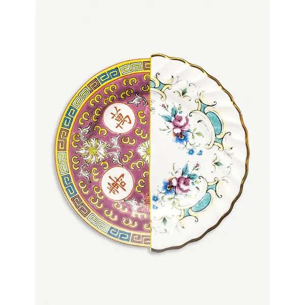 SELETTI Hybrid Eudossia Printed Porcelain Fruit Plate 20cm - One-color