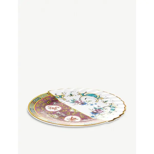SELETTI Hybrid Eudossia Printed Porcelain Fruit Plate 20cm - One-color