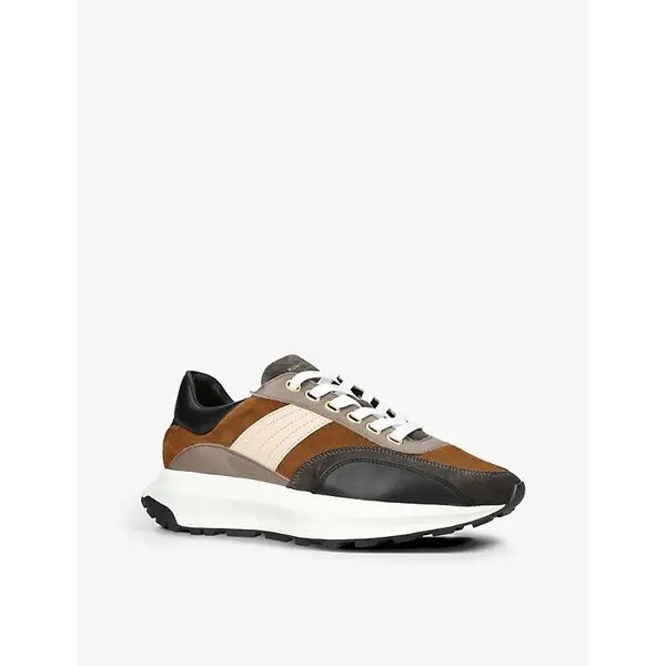 Kurt Geiger Gaspar Contrast-panel Suede Low-top Trainers