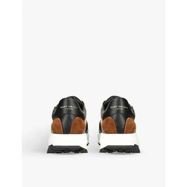 Kurt Geiger Gaspar Contrast-panel Suede Low-top Trainers
