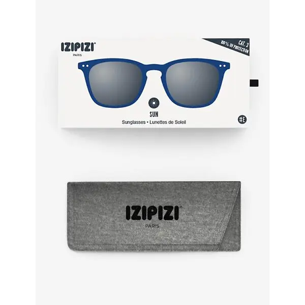 IZIPIZI E Square-framed Sunglasses - Navy