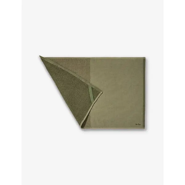 OUR PLACE Double Dual-textured Cotton Kitchen Towels Set Of Two - Sage