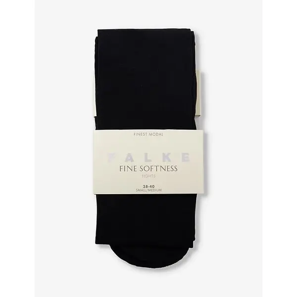 Falke Fine Softness Stretch-woven Tights - 3000 Black