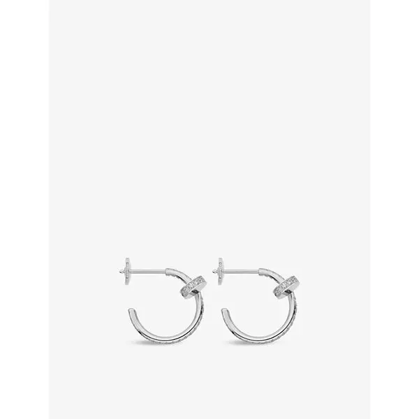 Cartier Juste Un Clou 18ct White-gold And Diamond Earrings