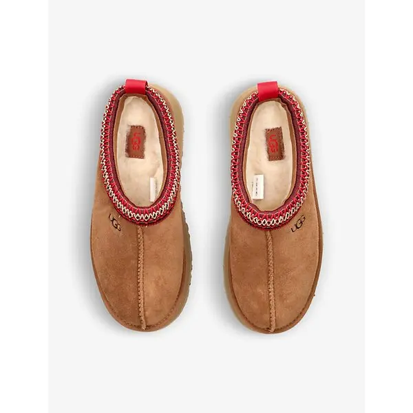 UGG Tazz Suede And Shearling Slippers - Tan