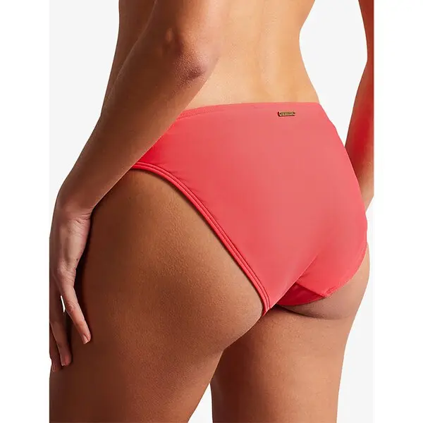 Ted Baker London Shanees Logo-embellished Low-rise Bikini Bottoms 10