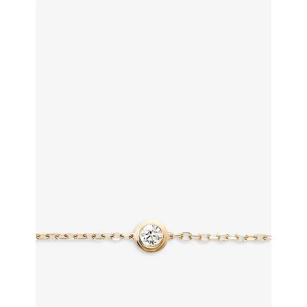 Cartier D'amour 18ct And 0.13ct Diamond Bracelet - Yellow Gold