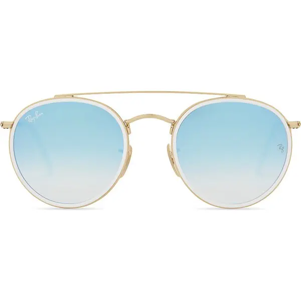 Ray-ban Round Frame Sunglasses - Gold