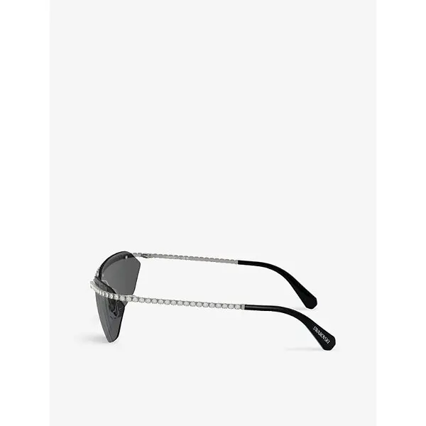 SWAROVSKI Gem-embellished Rectangle Sunglasses