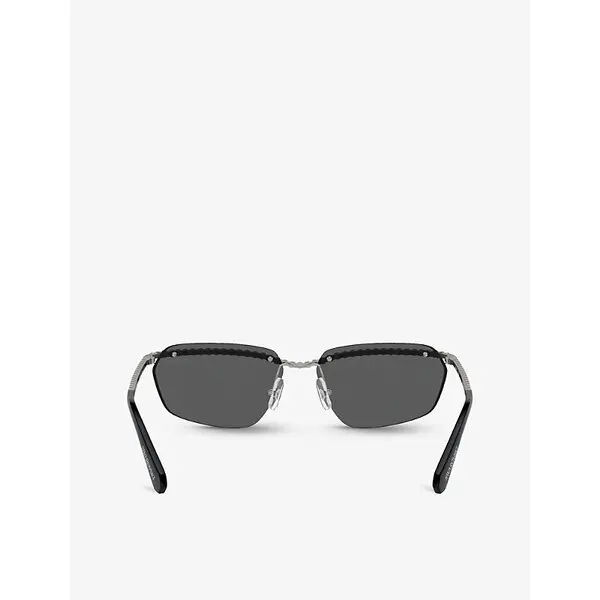SWAROVSKI Gem-embellished Rectangle Sunglasses