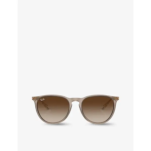 Ray-ban Round-frame Acetate Sunglasses - Tan