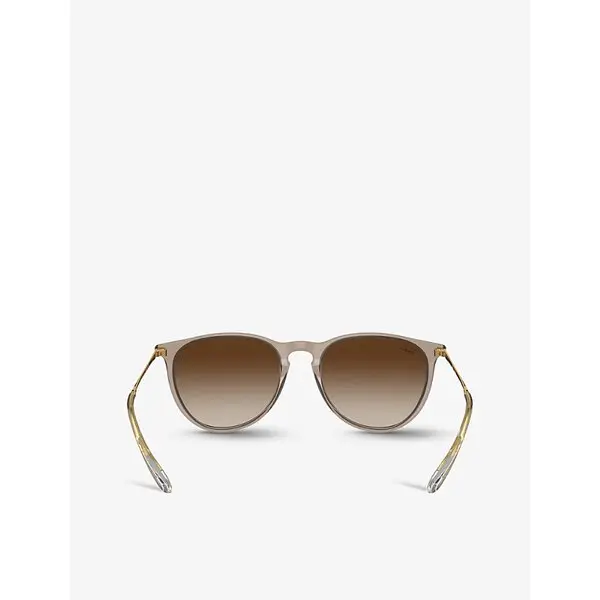 Ray-ban Round-frame Acetate Sunglasses - Tan