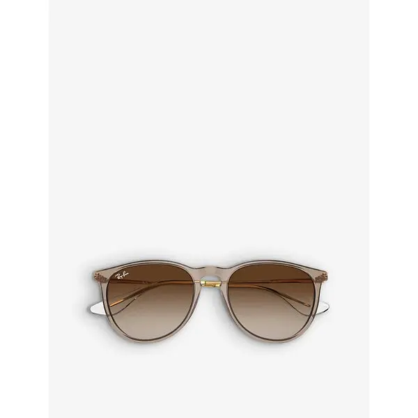 Ray-ban Round-frame Acetate Sunglasses - Tan