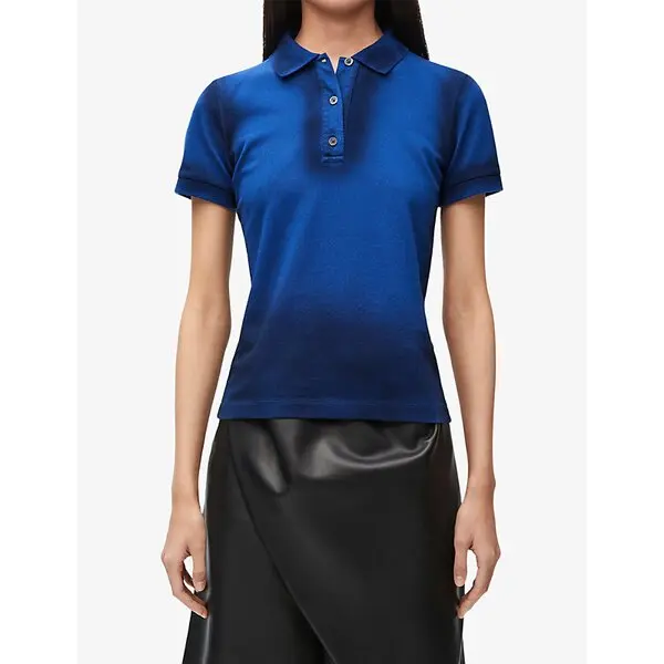 Loewe Anagram-embroidered Stretch-cotton Polo Shirt