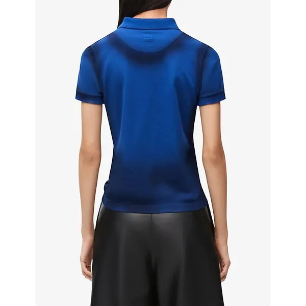 Loewe Anagram-embroidered Stretch-cotton Polo Shirt