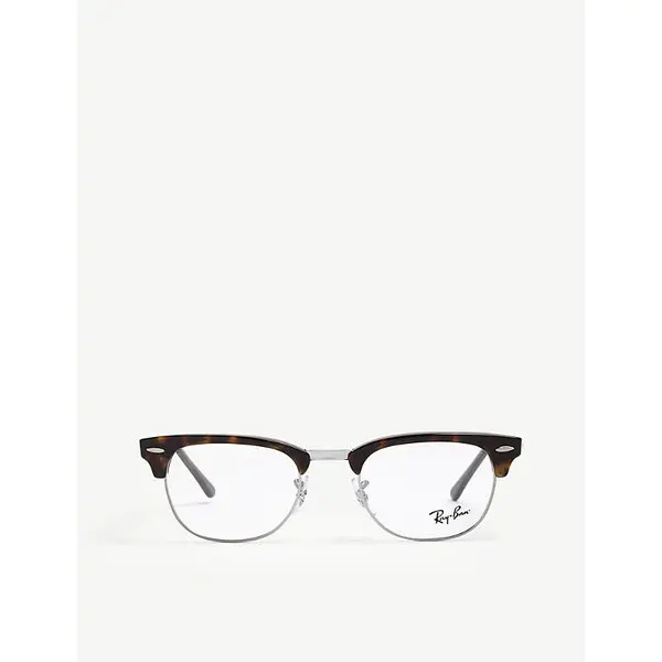 Ray-ban Clubmaster Rectangle-frame Glasses - Brown