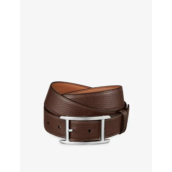 Cartier Tank De Reversible Leather Belt - Brown