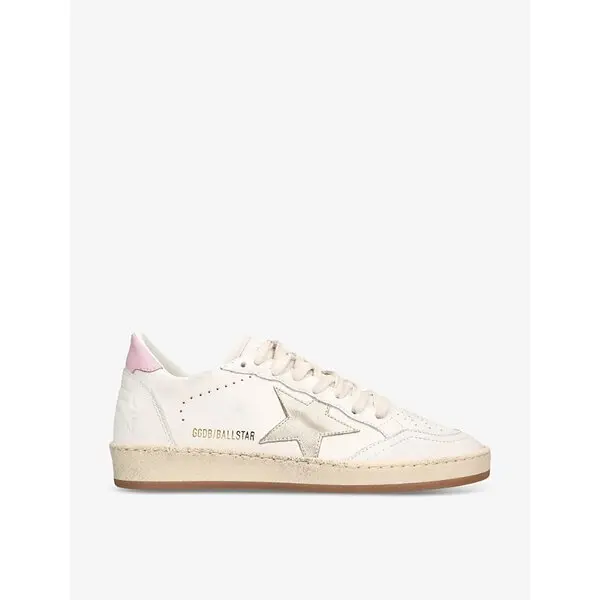 GOLDEN GOOSE Ball Star Logo-print Leather Low-top Trainers - White/oth