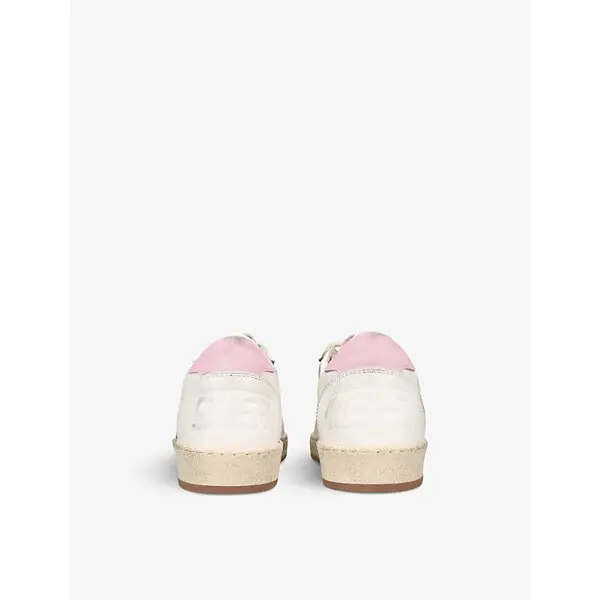 GOLDEN GOOSE Ball Star Logo-print Leather Low-top Trainers - White/oth