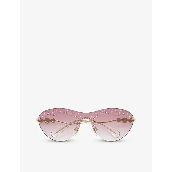 SWAROVSKI Sk7023 Cat-eye Sunglasses - Gold