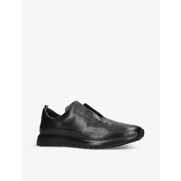 Officine Creative Race Leather Low-top Trainers - Black