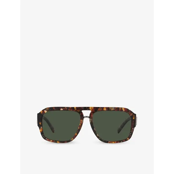 Dolce & Gabbana Pilot-frame Acetate Sunglasses