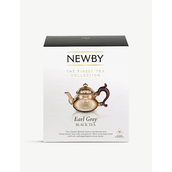 NEWBY TEAS Earl Grey Pyramid Tea Bags Box Of 15