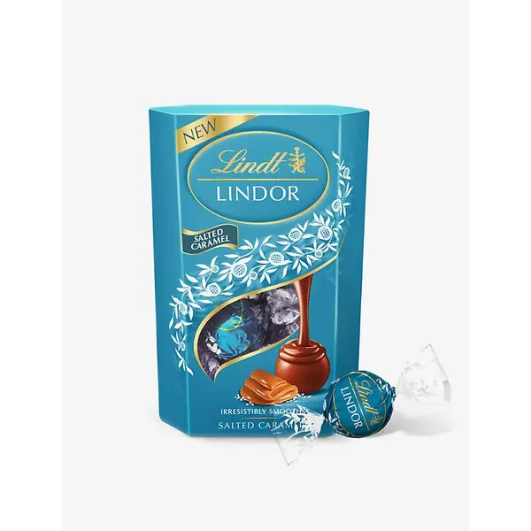 LINDT Lindor Salted Caramel Milk-chocolate Truffles 200g - One-color