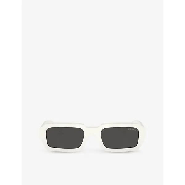 Prada Irregular-frame Sunglasses - White