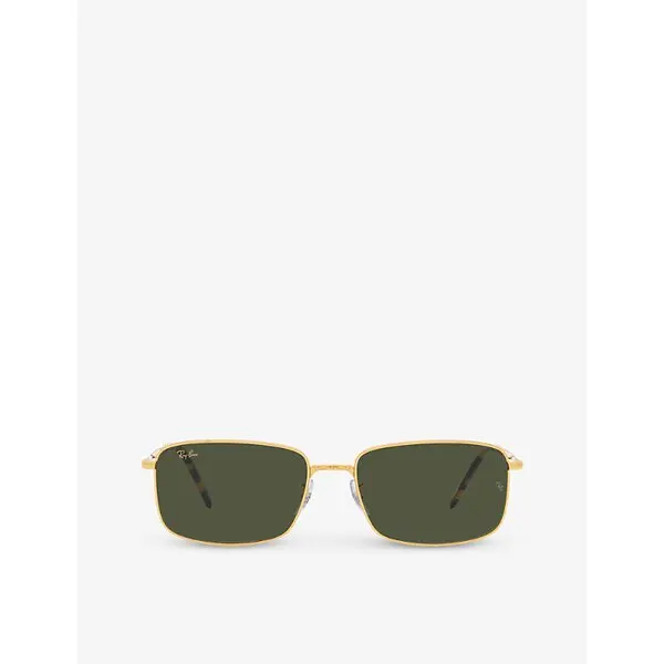Ray-ban Rectangle-frame Sunglasses - Gold