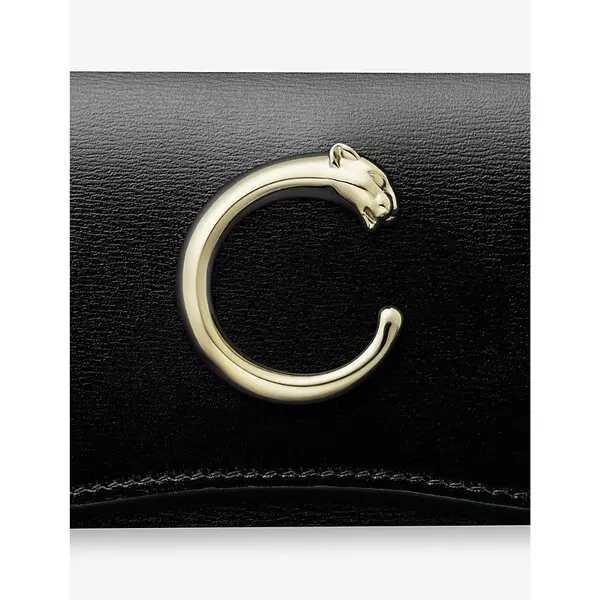 Cartier Panthère De Mini Leather Wallet - Black